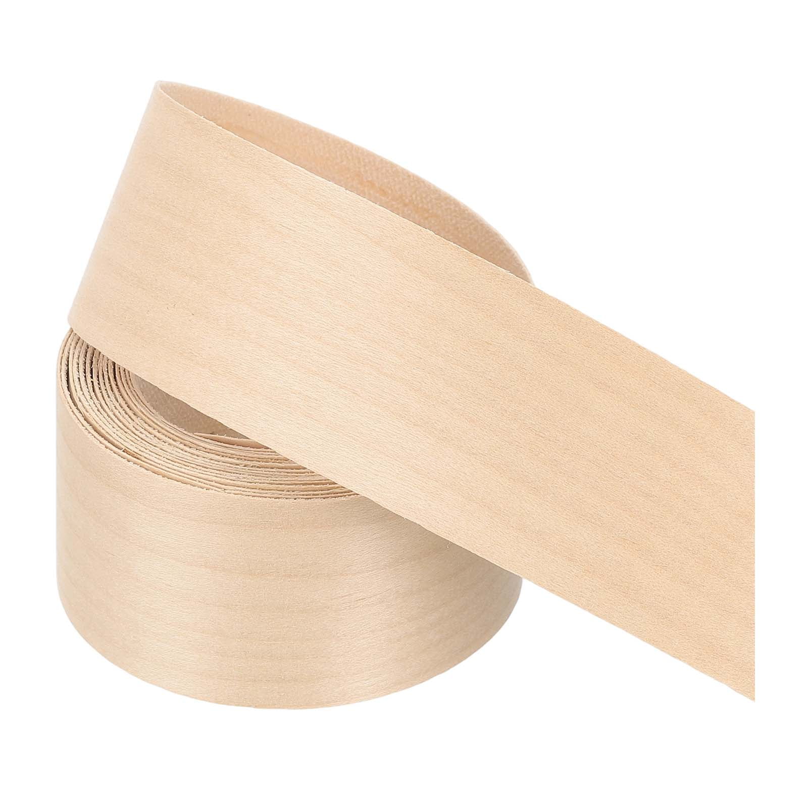 Uxcell Edge Banding, Wood Veneer Tape Pre-glued Flexible Plywood Edge ...