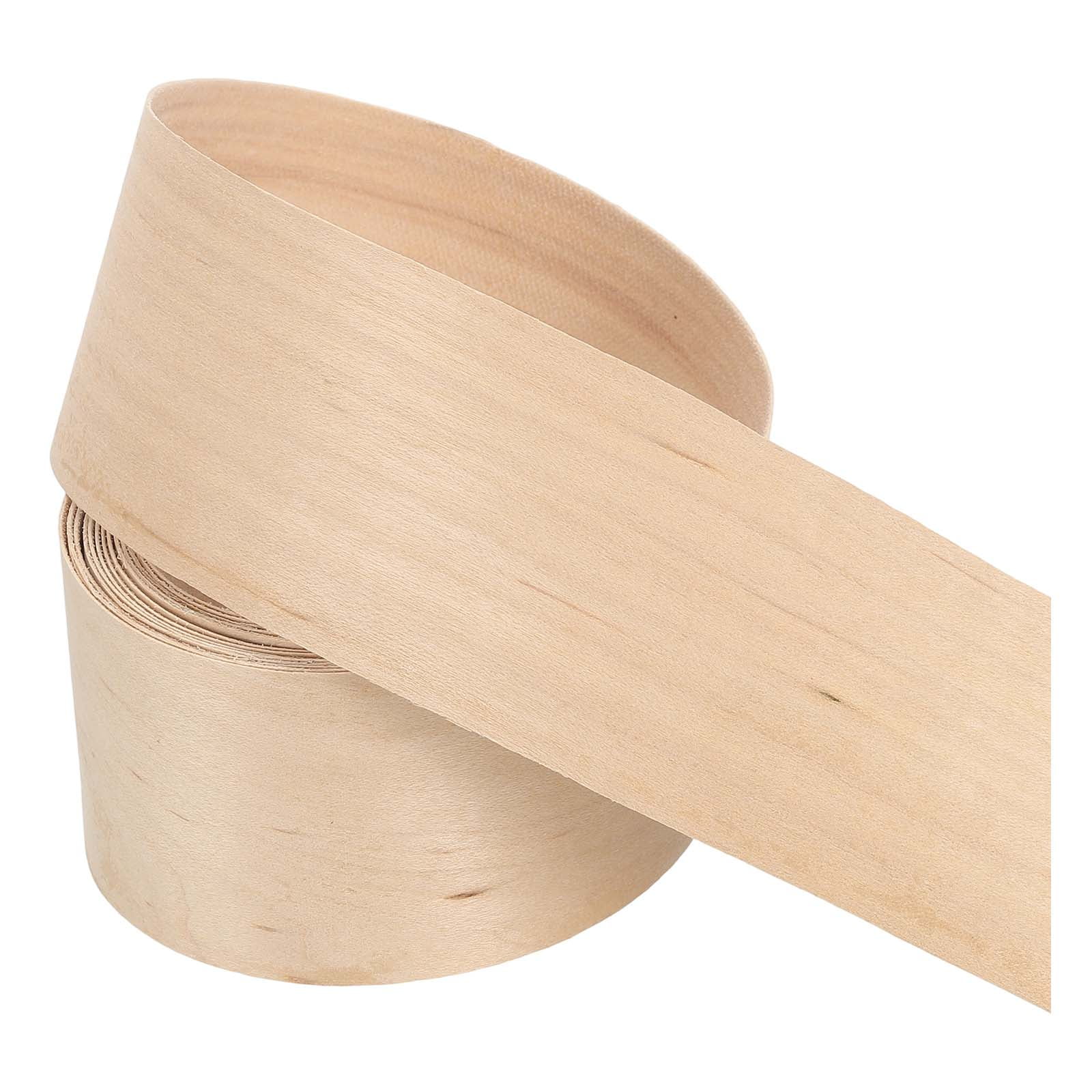 Uxcell Edge Banding, Wood Veneer Tape Pre-glued Flexible Plywood Edge ...