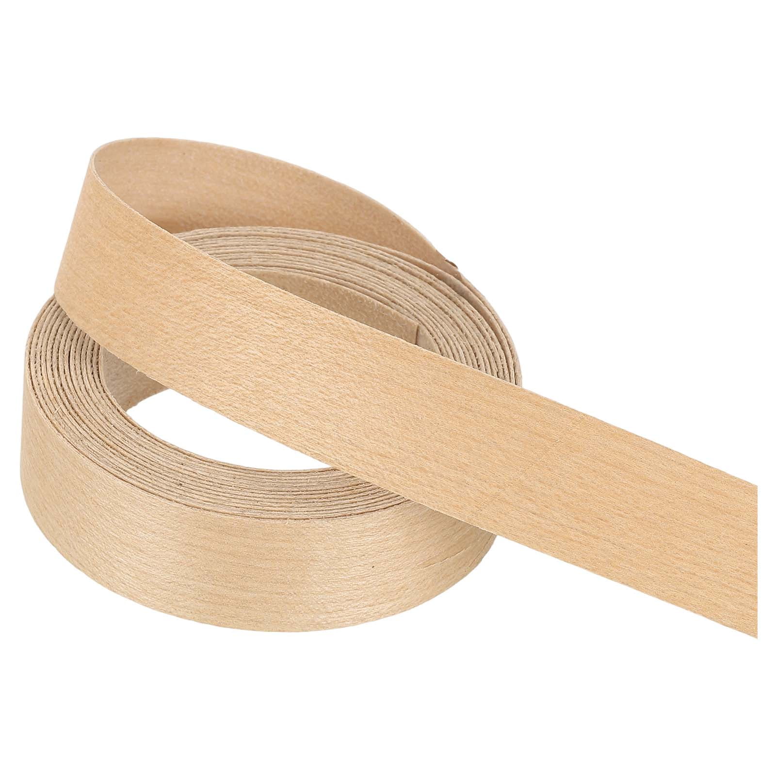 Uxcell Edge Banding, Wood Veneer Tape Pre-glued Flexible Plywood Edge ...