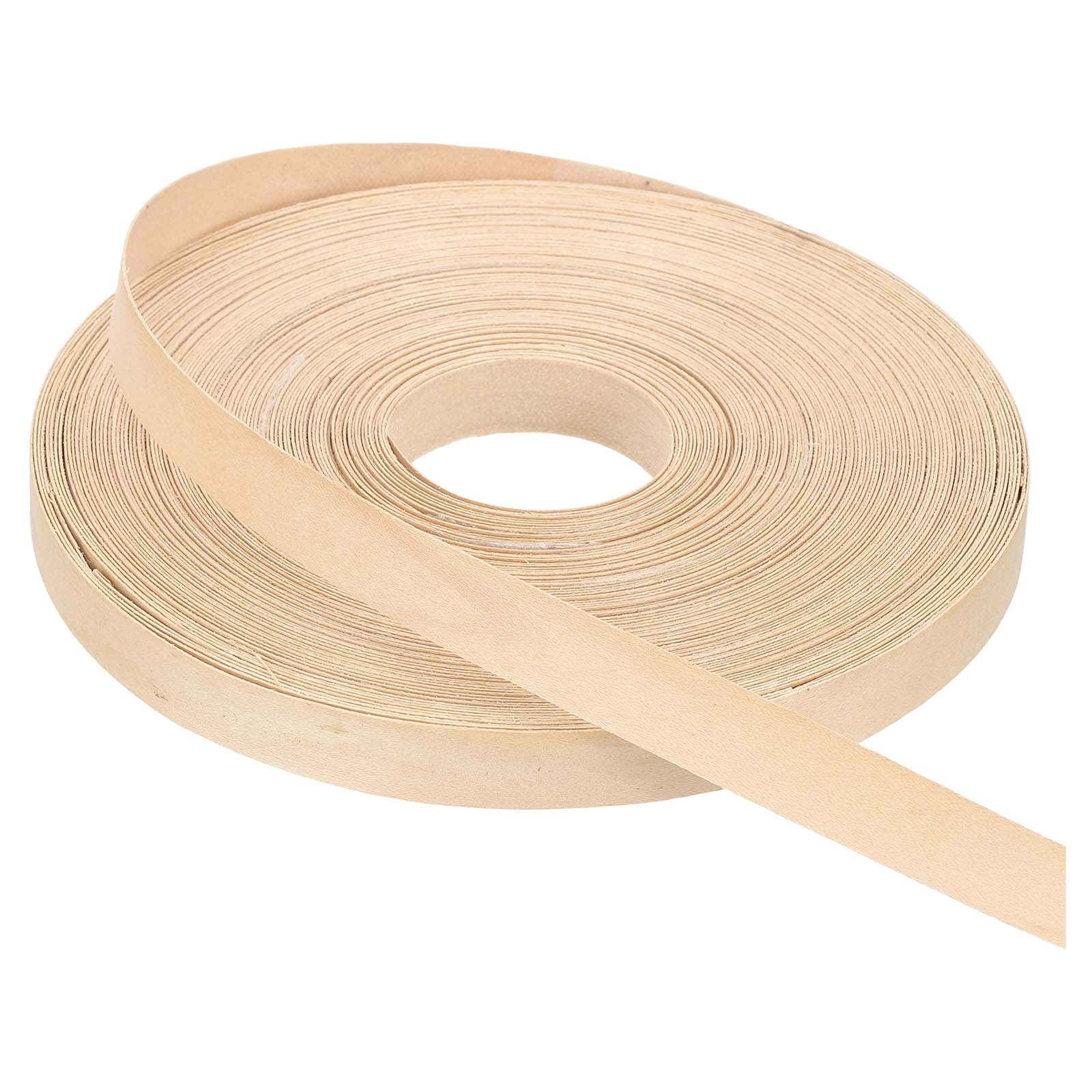 Uxcell Edge Banding, Wood Veneer Tape Pre-glued Flexible Plywood Edge ...
