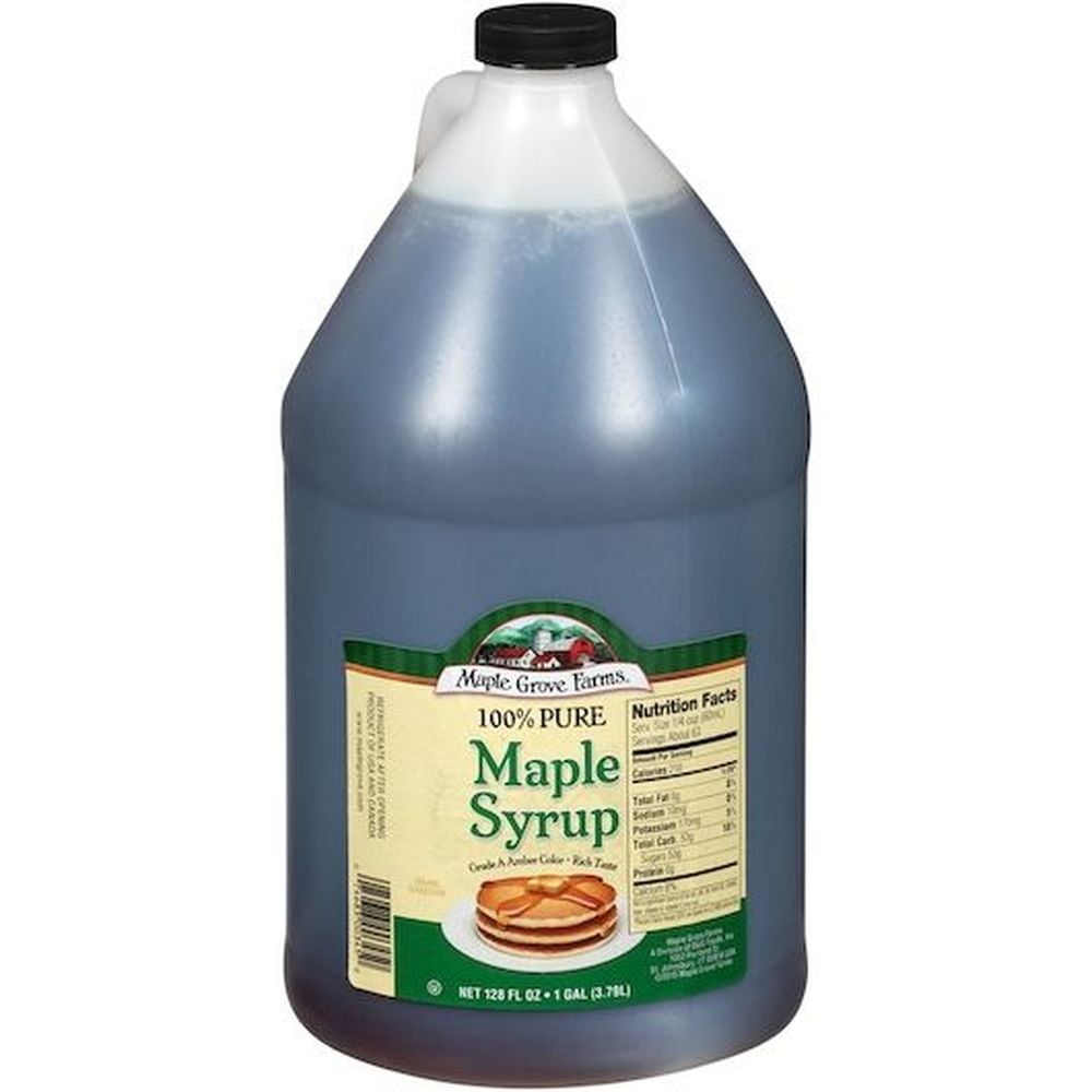 Maple Grove 100 Percent Pure Maple Syrup, 1 Gallon -- 4 per Case ...