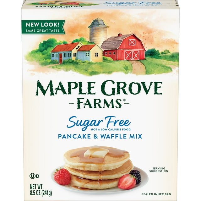 Maple Grove Farms Pancake & Waffle Mix, H2FSDSugar Free, 8.5 Ounce ...
