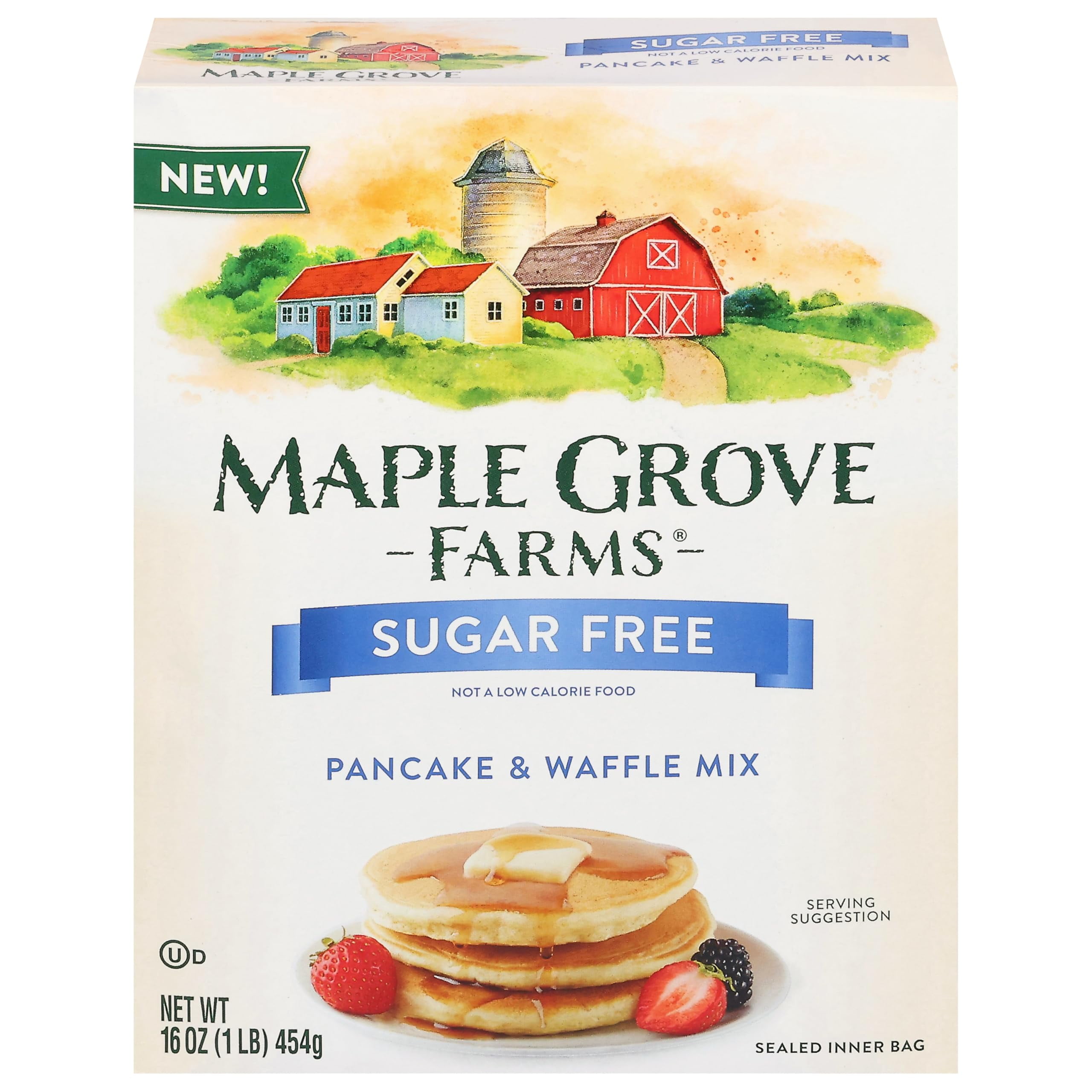 Maple Grove Farms Sugar-Free OIF8 Pancake & Waffle Mix, 16 Ounce ...