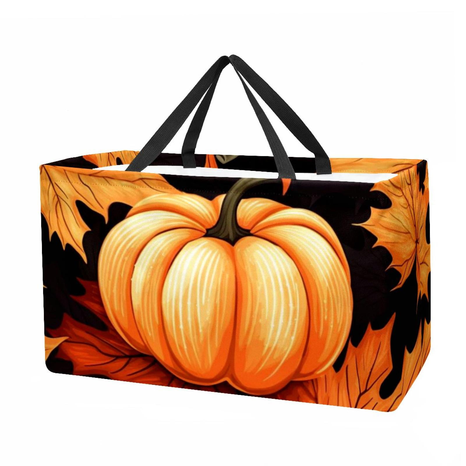 Maple Ieaf Pumpkin Large Capacity Reinforced Oxford Cloth Storage Bin ...