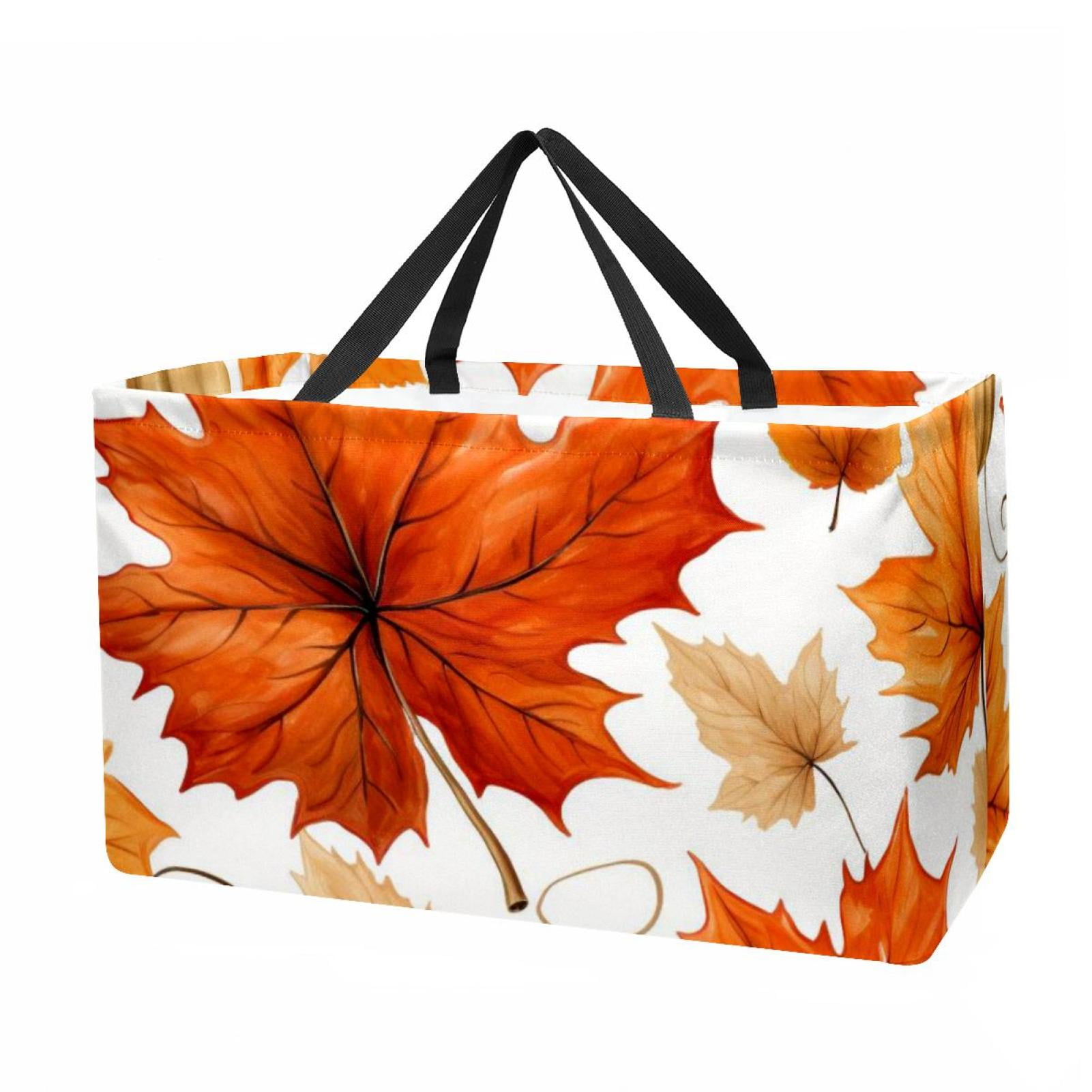 Maple Ieaf Pumpkin Large Foldable Cube Organizer with Oxford Cloth ...