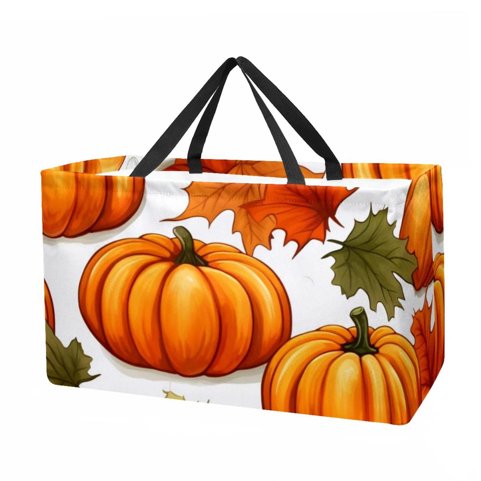Maple Ieaf Pumpkin Large Foldable Oxford Cloth Storage Bin Cube ...
