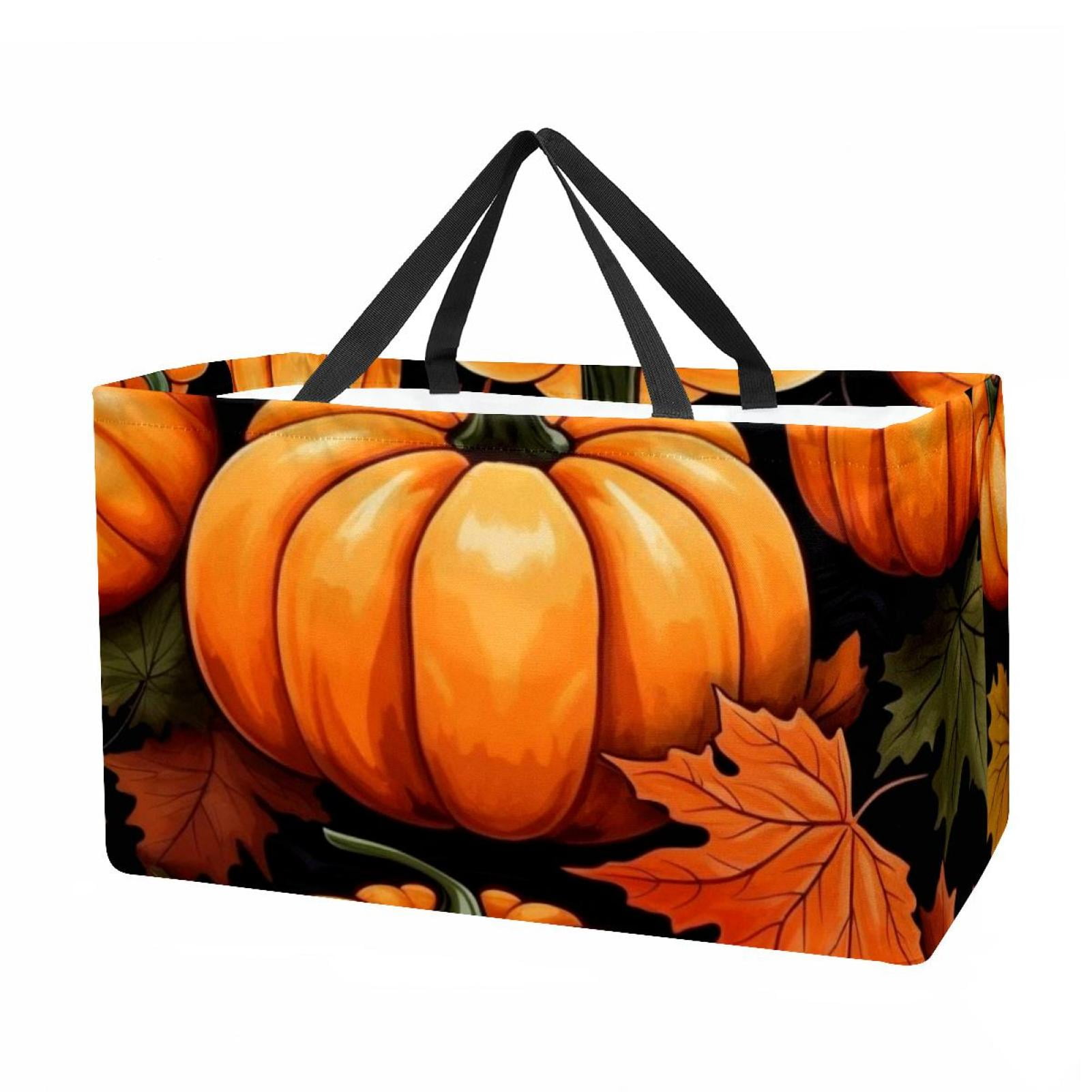 Maple Ieaf Pumpkin Large Foldable Oxford Cloth Storage Bin - Decorative ...