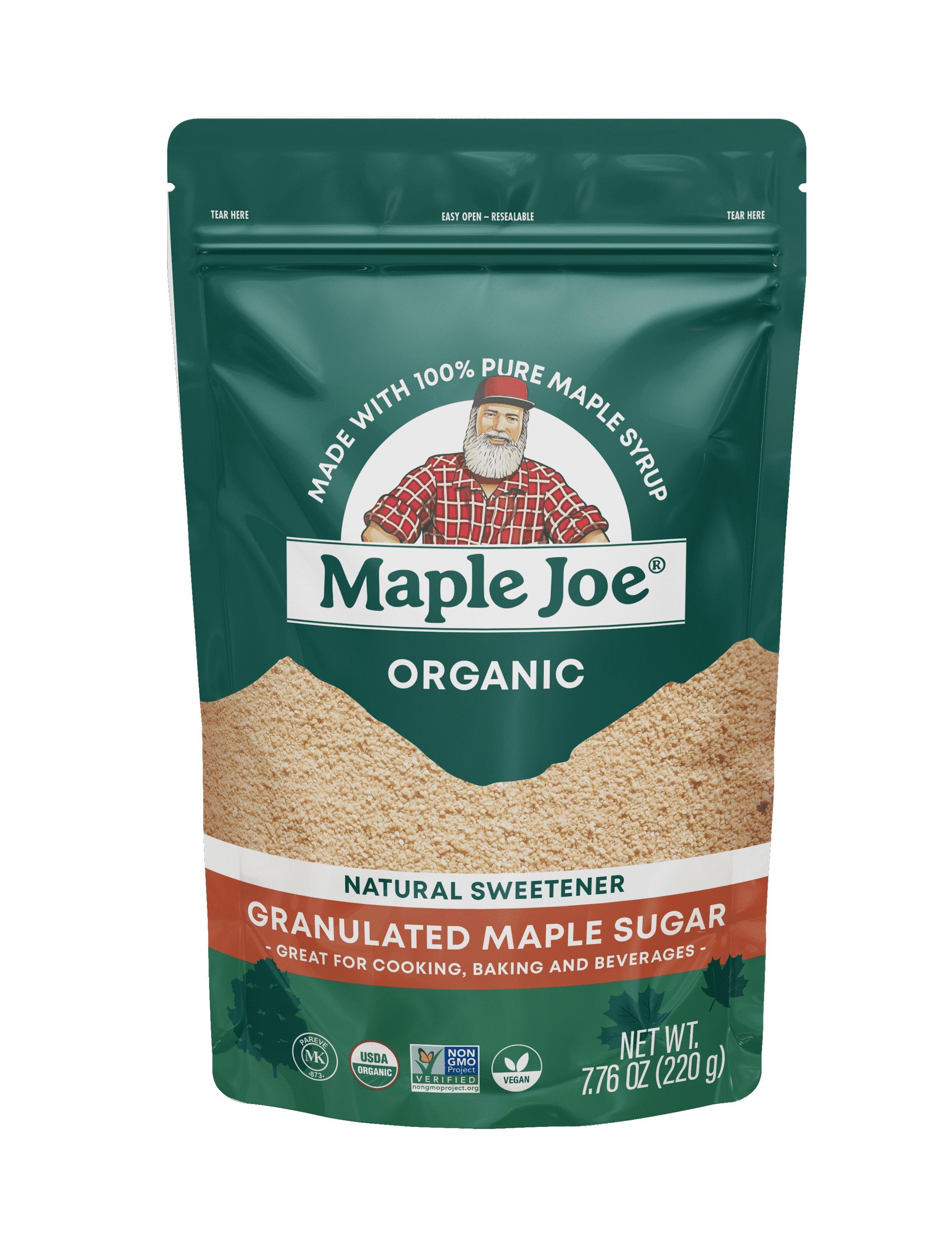 Maple Joe Organic Granulated Maple Sugar - 7.76 oz Pack of 4 - Walmart.com