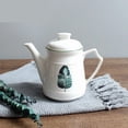 Maple Leaf Ceramic Oil Can with Lid - Elegant Banana Leaf Design for ...