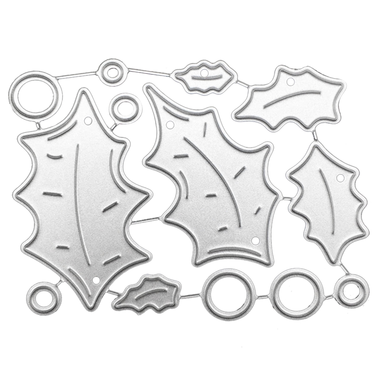 Maple Leaf Cutting Dies DIY Stamps Crafts Template Mold Stencils for ...