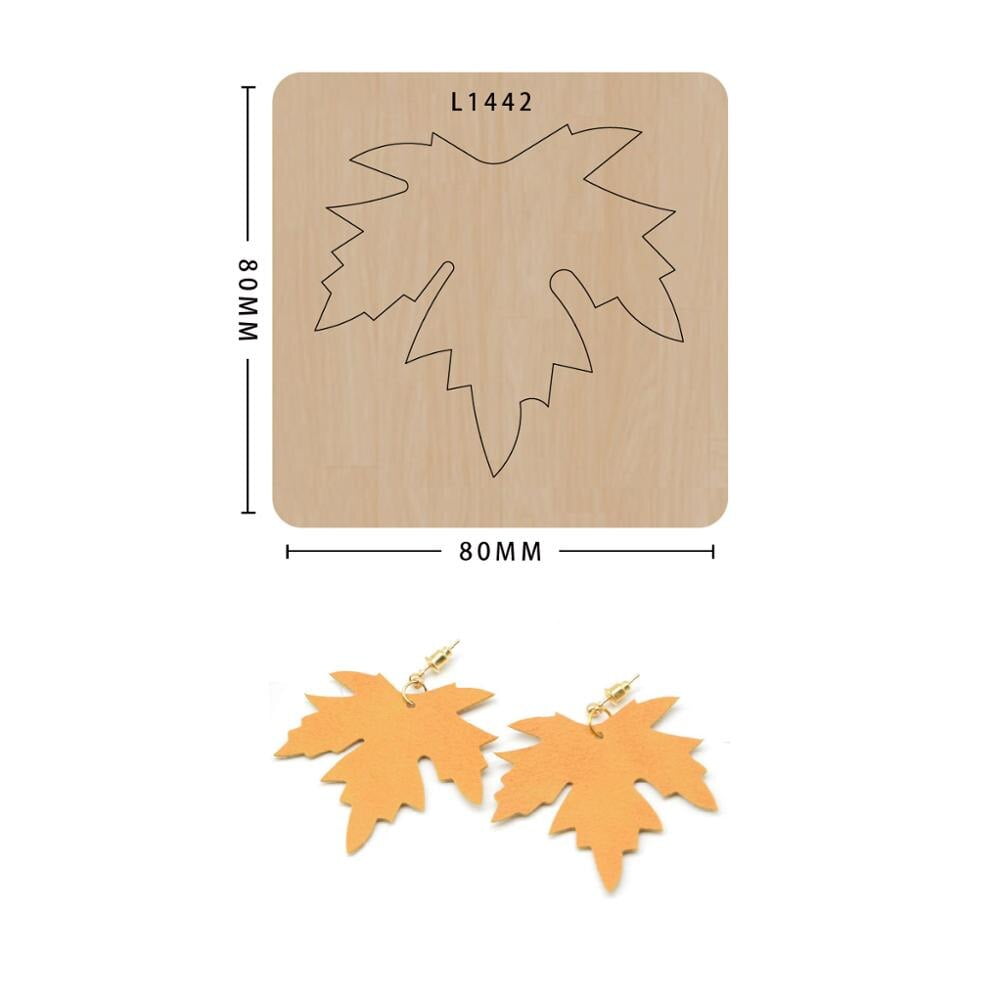 Maple Leaf Cutting Dies Wooden Diy Craft Leather Mold Suitable For ...