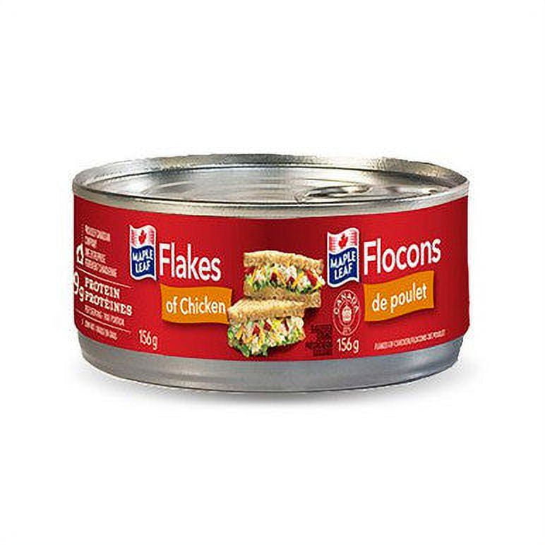 Maple Leaf Flakes of Chicken 156g/5.5oz Can, (Imported from Canada ...