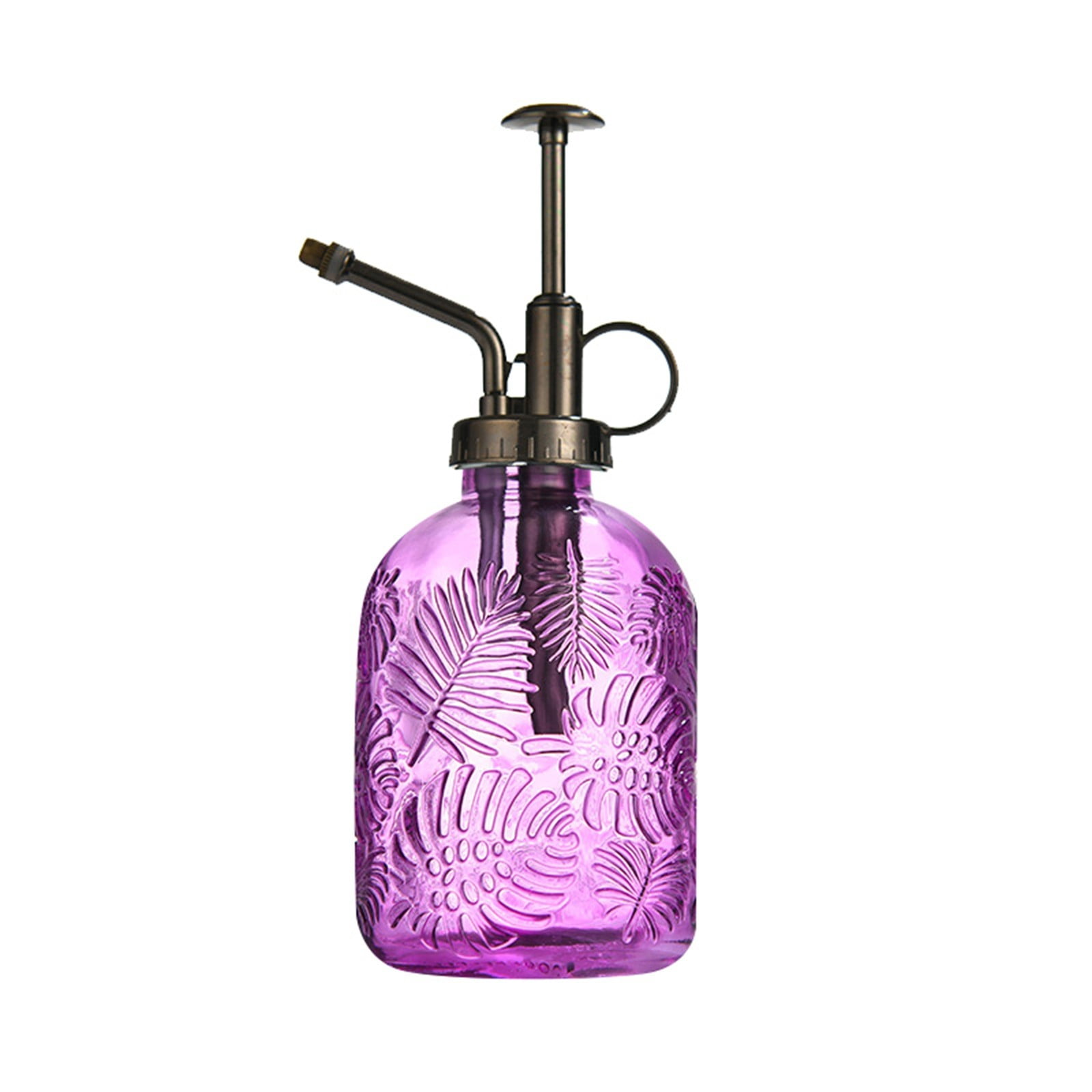 Maple Leaf Hand Pressure Glass Watering Can - 360ml Capacity, Thick ...