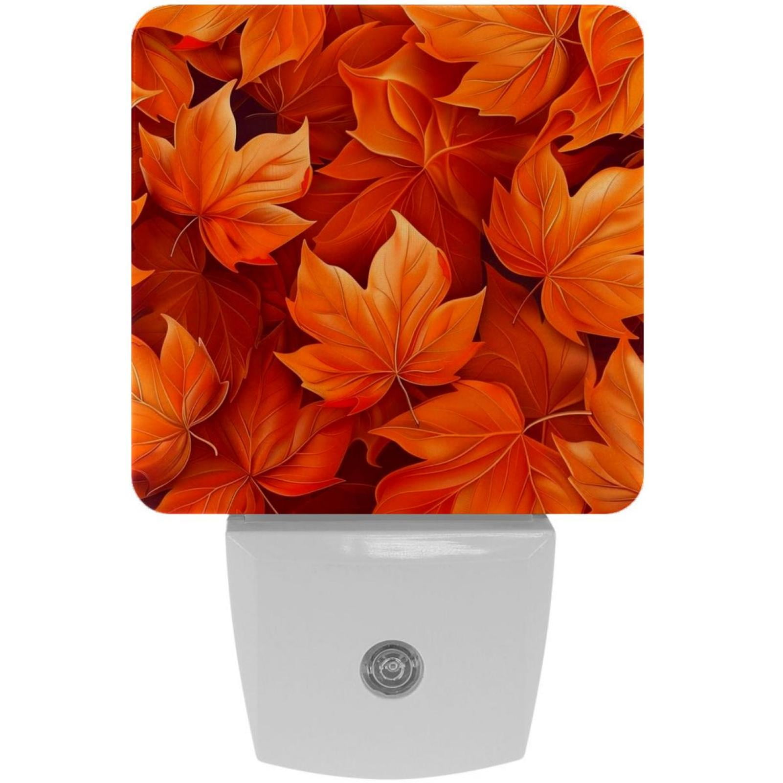 Maple Leaf LED Square Night Lights - Stylish and Energy-Efficient Room ...