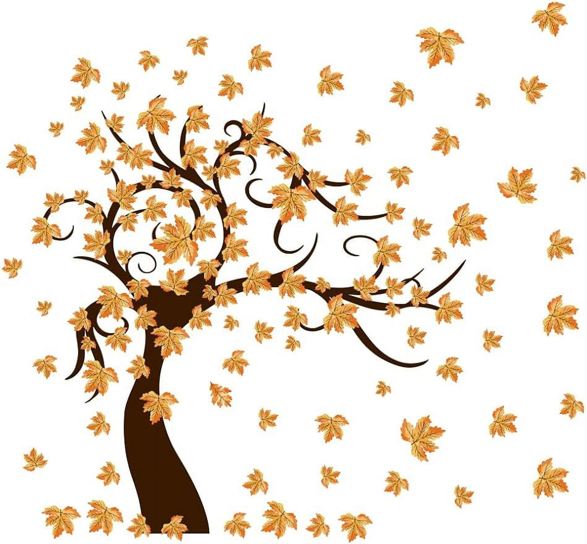Maple Leaf Maple Tree Autumn Wall Decal Vinyl Wall Decals Big Size ...