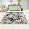 Maple Leaf Pattern 80''x58'' Extra Large Plush Memory Foam Rug, Soft ...