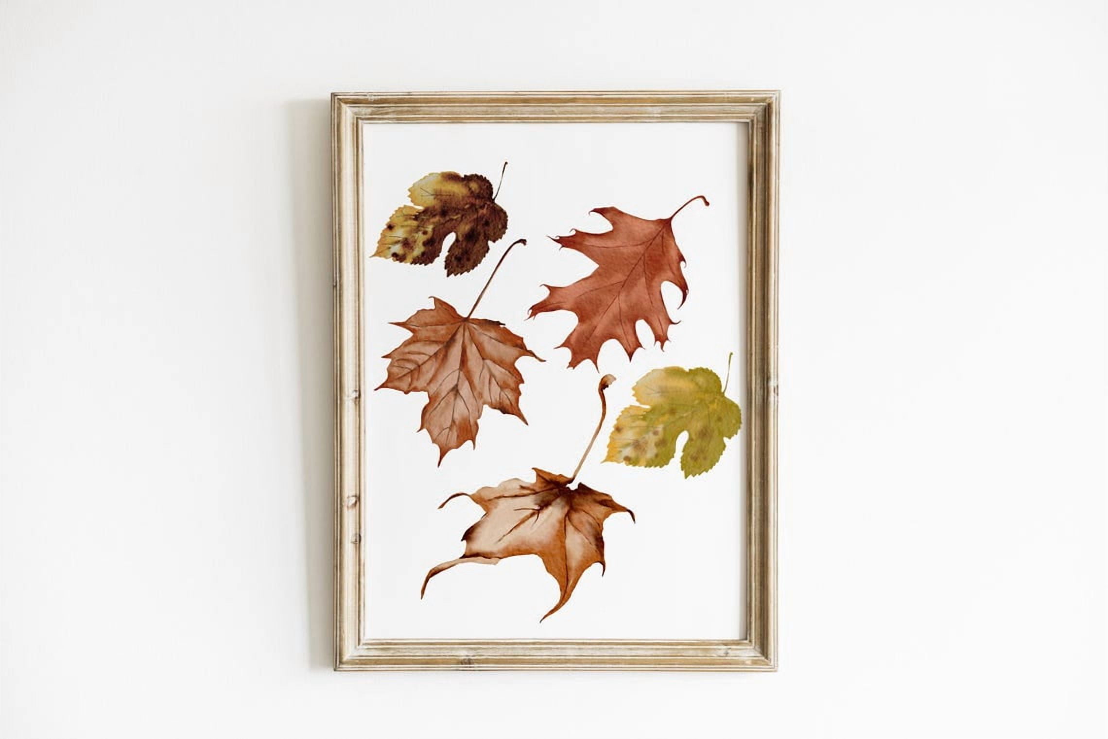 Maple Leaf Print, Rustic Fall Foliage Wall Art, X Jpeg & Pdf Home Decor ...