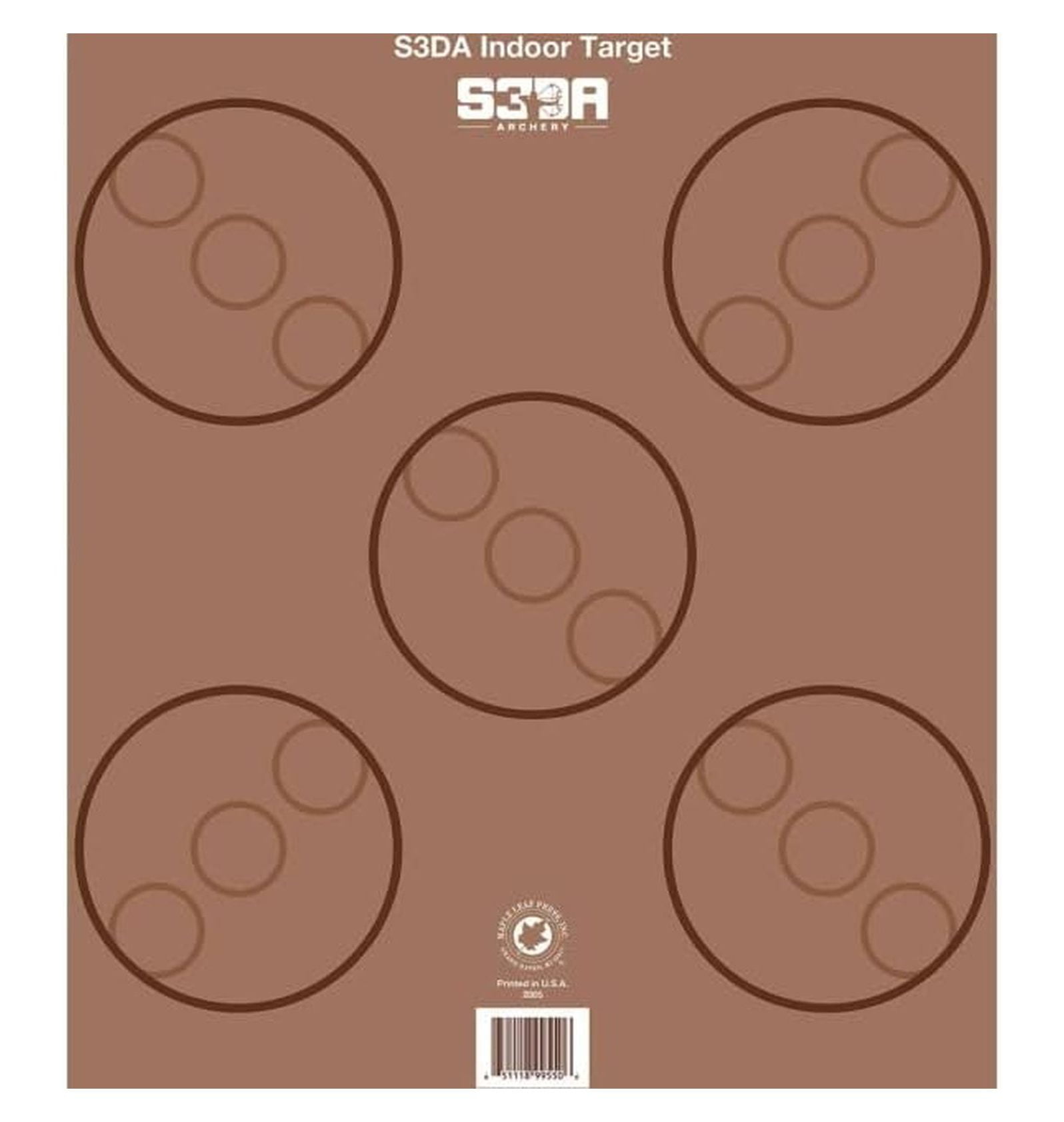 Maple Leaf S3DA 3D Target Face Brown ASA 25 pk. - Walmart.com