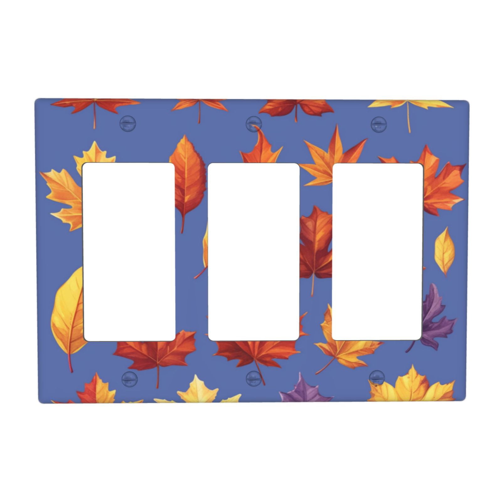 Maple Leafs Switch Cover Decorative Wall Plate 3-Gang Standard Size ...