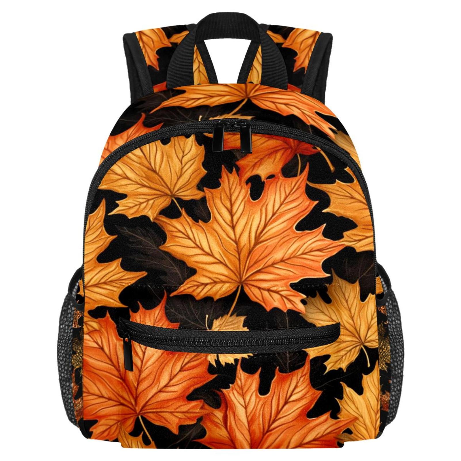 Maple Leaves Cute Book Bag with Adjustable Shoulder Strap, Large ...