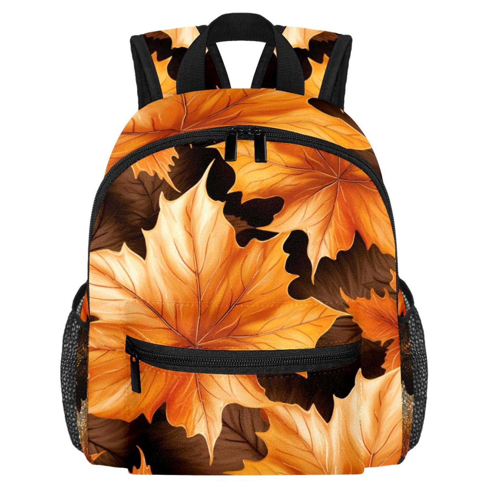 Maple Leaves Cute Book Bag with Adjustable Shoulder Strap, Large ...