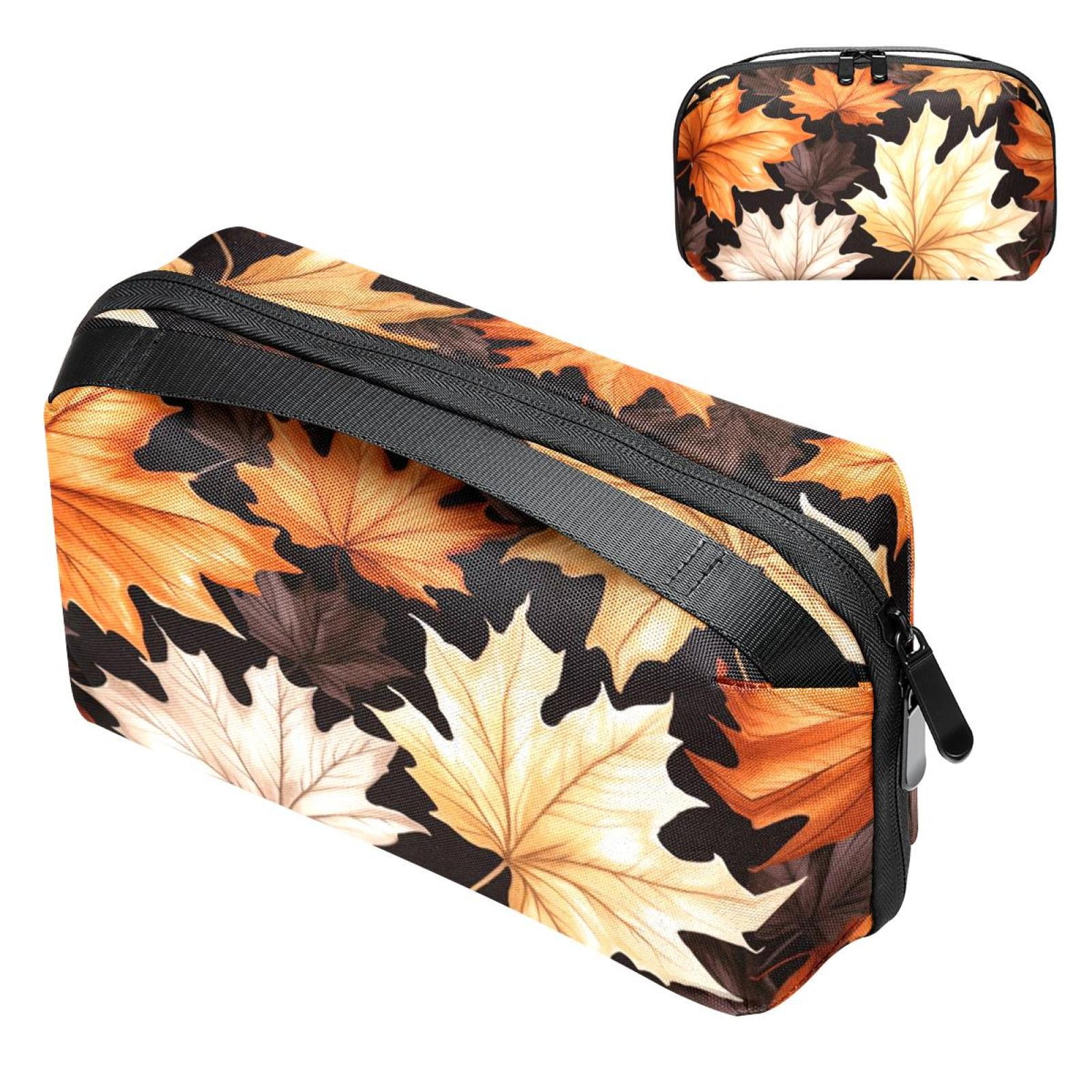 Maple Leaves Digital Pouch Oxford Cloth Waterproof Storage Pouch Cord ...