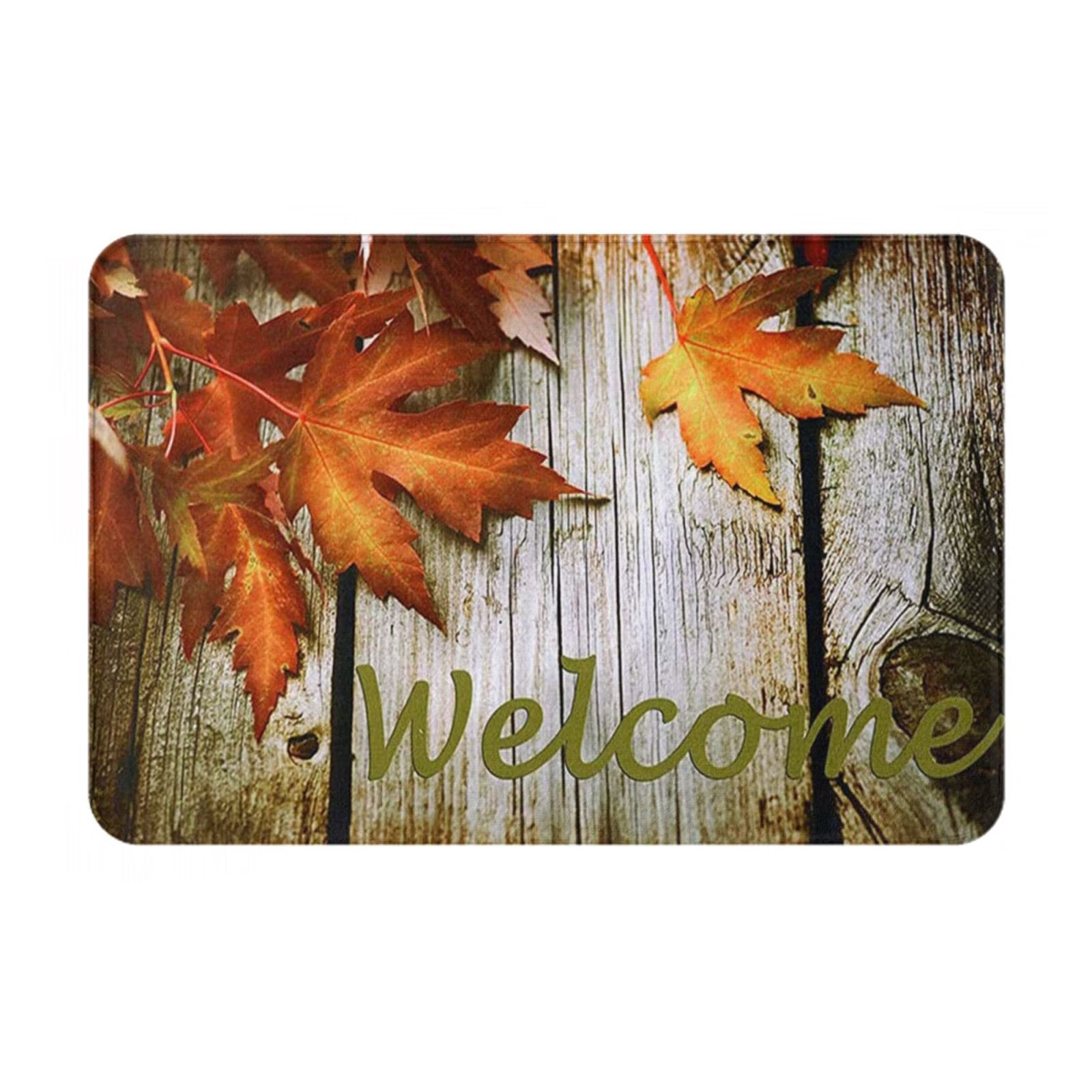 Maple Leaves Front Door Mat Indoor Entry Way Doormat for Front Door ...