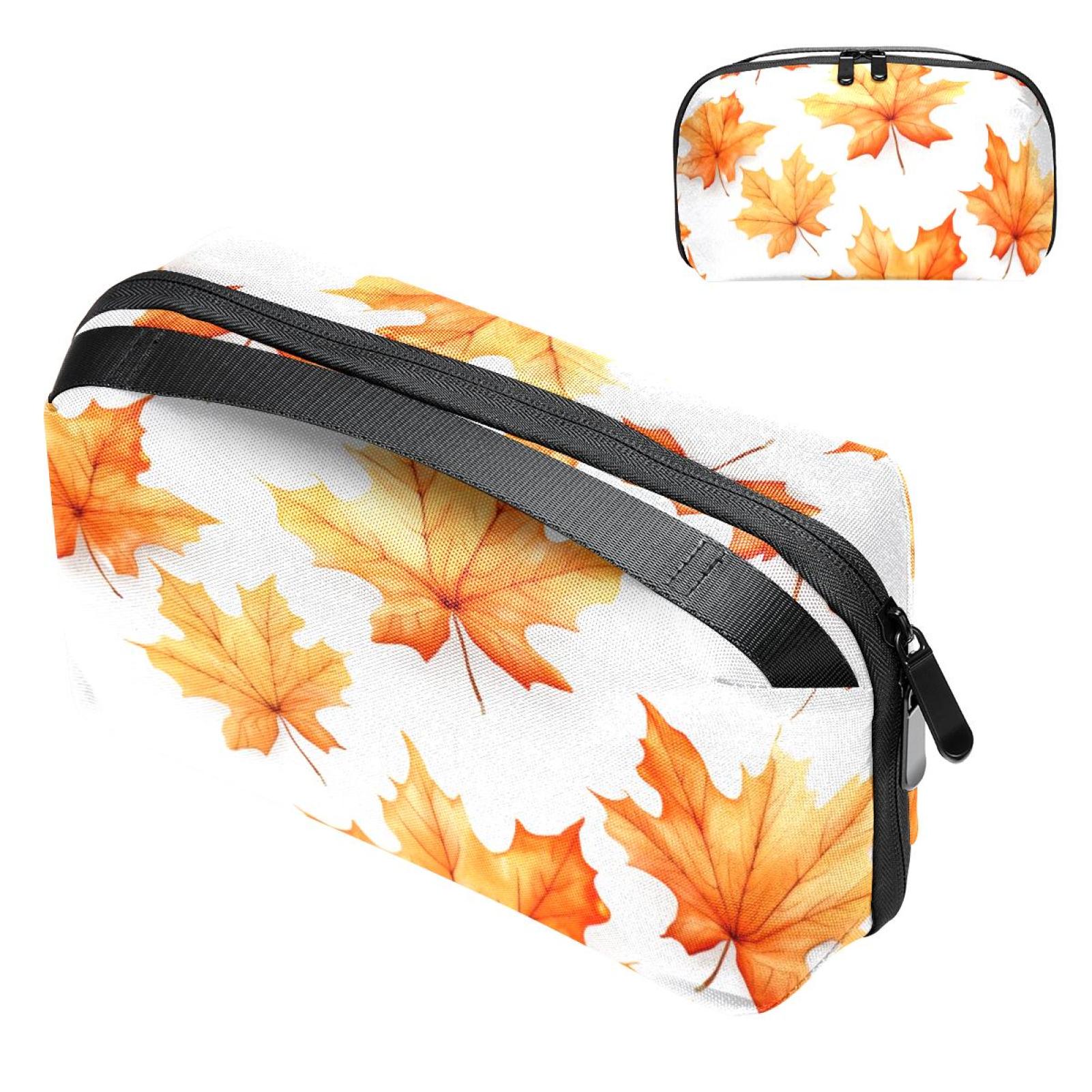 Maple Leaves USB Cable Organizer Charger Pouch Hard Drive Cases Oxford ...