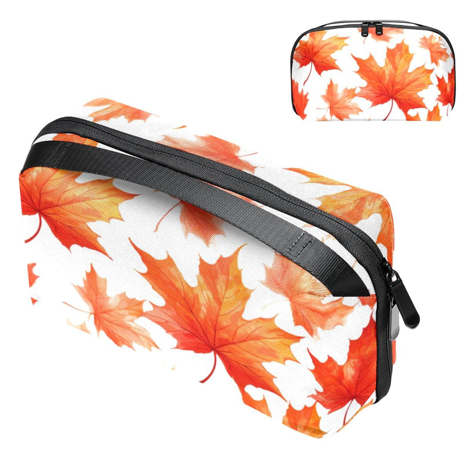 Maple Leaves Waterproof Oxford Cloth Hard Drive Case Organizer for ...