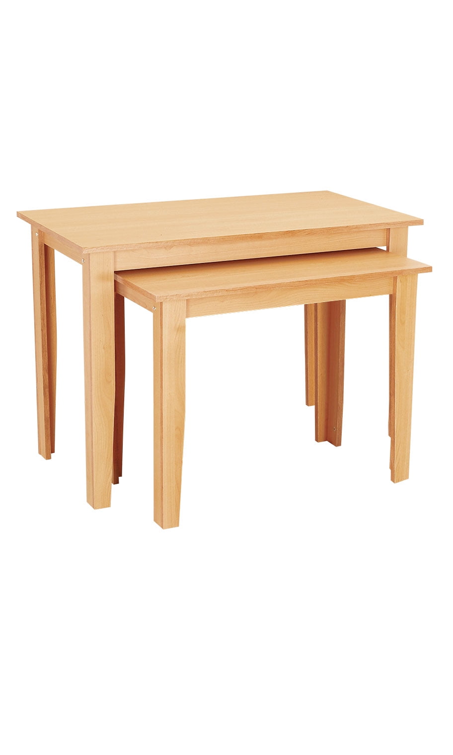 Maple Nesting Melamine Tables (36”L x 21”W x 28”H and 46”L x 24”W x 32 ...
