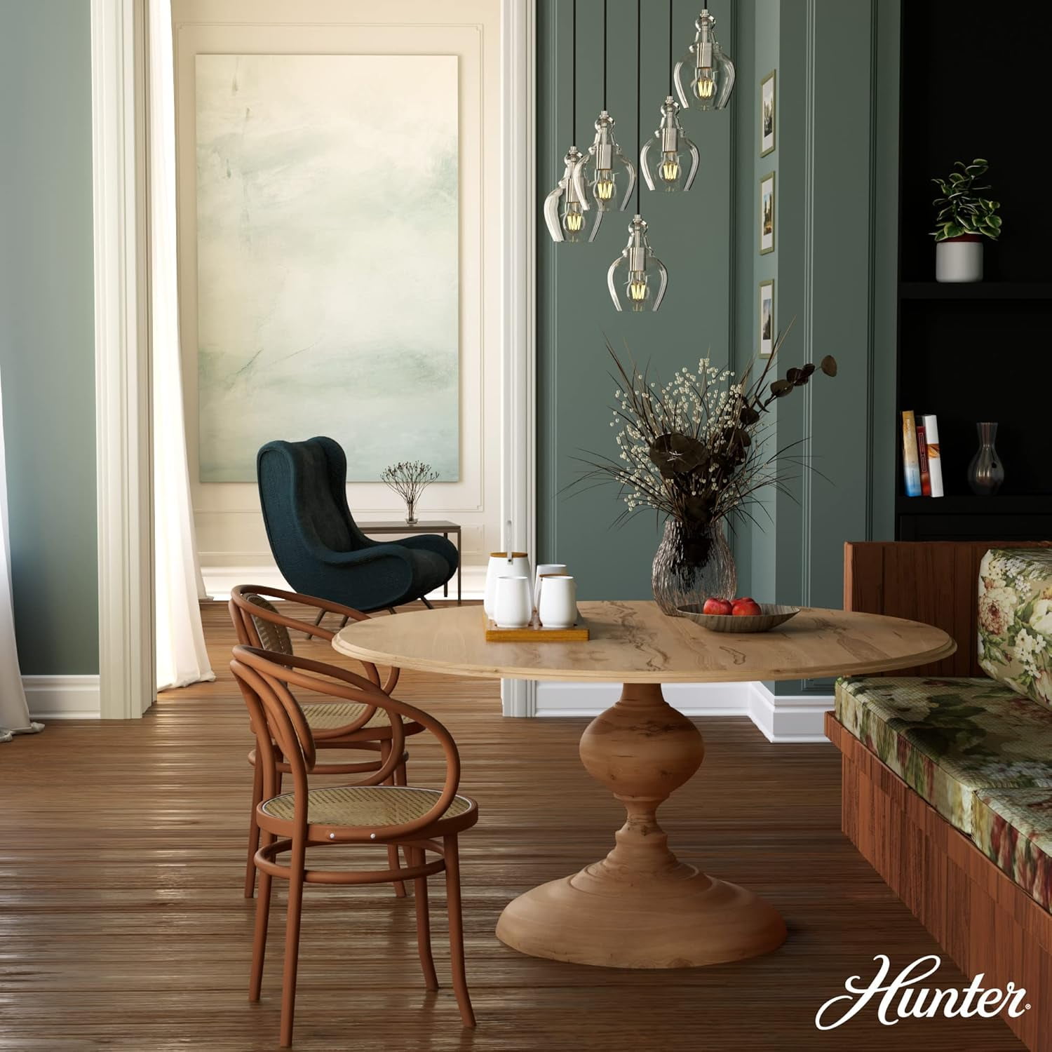 Maple Park Cluster Pendant Light, Brushed Nickel - Premium Design for ...