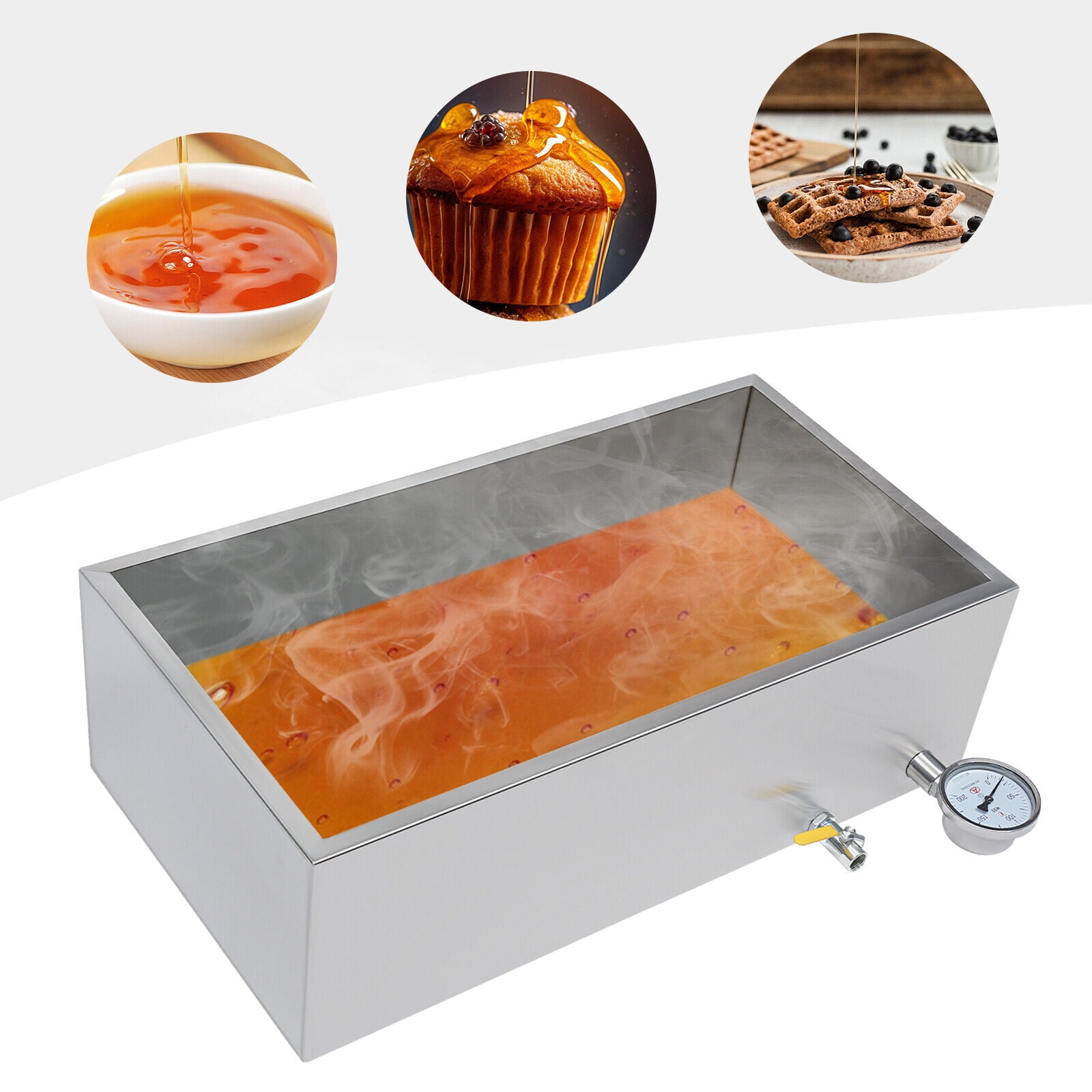Maple Syrup Evaporator Pan, Stainless Steel Maple Syrup Boiling Pan W ...
