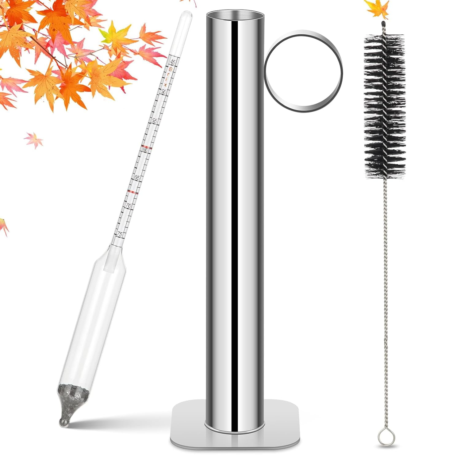 Maple Syrup Hydrometer Test Cup Kit, High Accuracy Hydrometer Maple ...