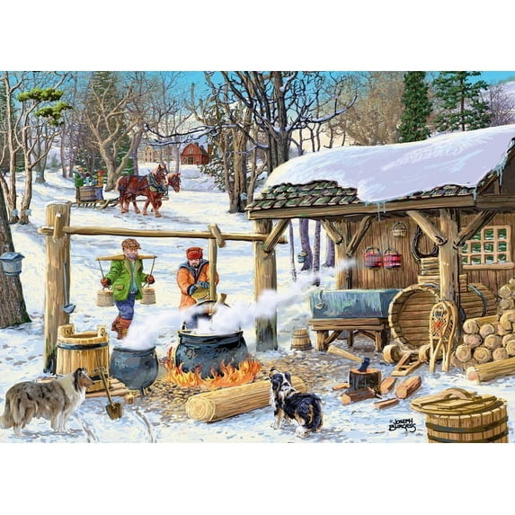 Maple Syrup Time, a 1000-piece Puzzle by Vermont Christmas Company ...