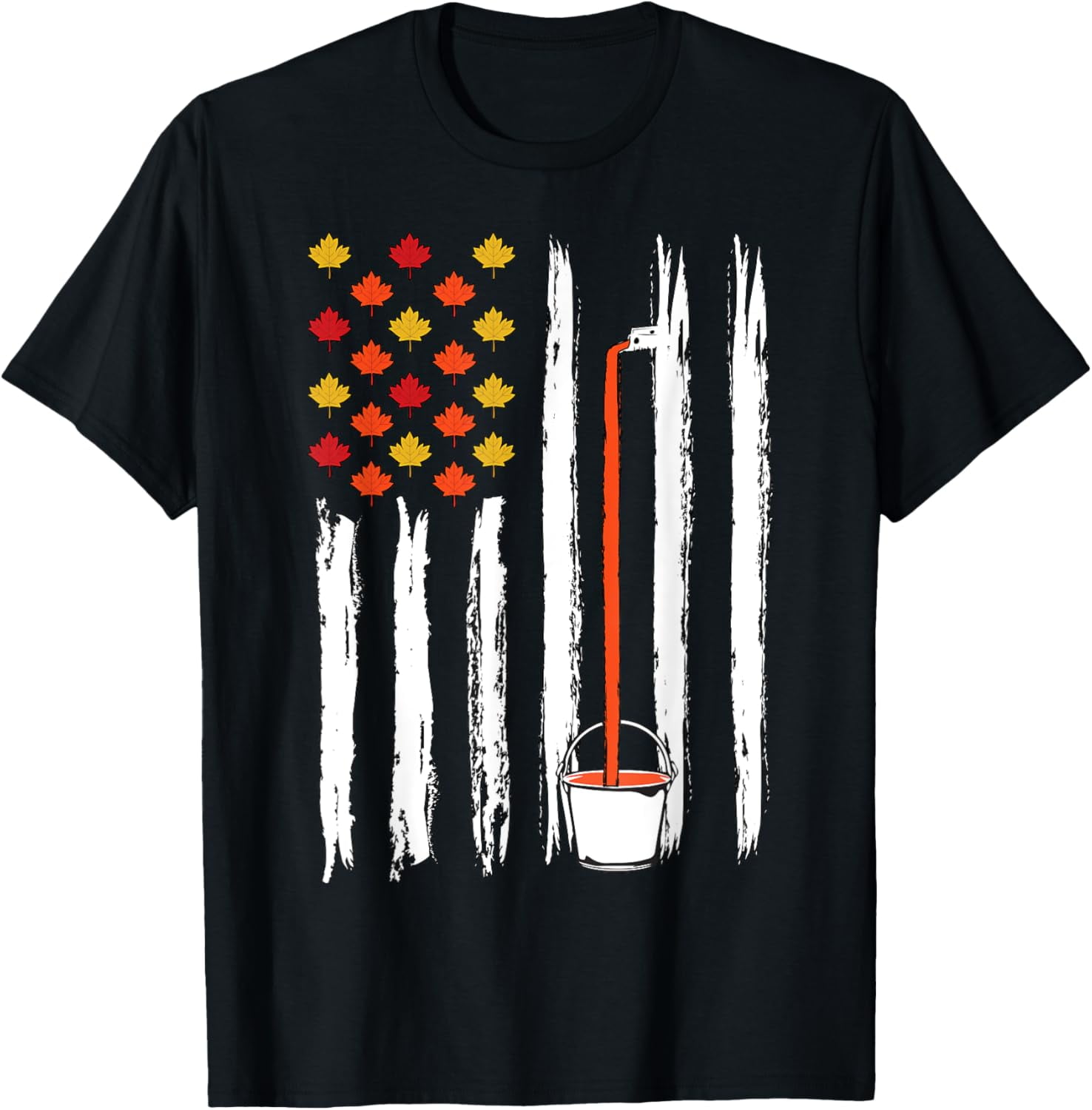 Maple Tapping Flag Sugaring National Maple Syrup Day T-Shirt - Walmart.com