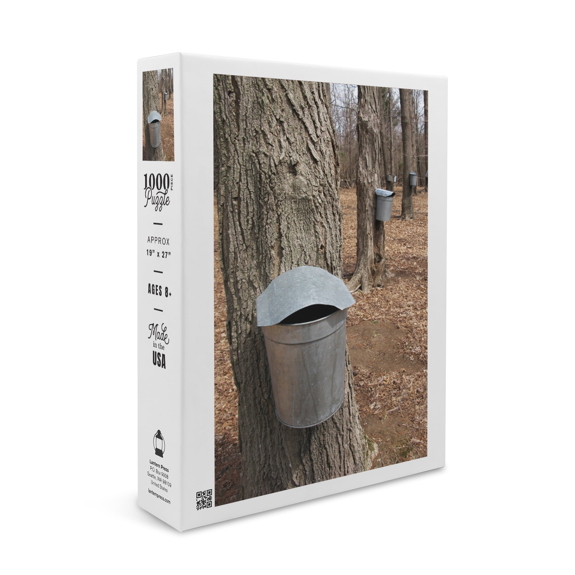Maple Tree Sap Buckets (1000 Piece Puzzle, Size 19x27, Challenging ...
