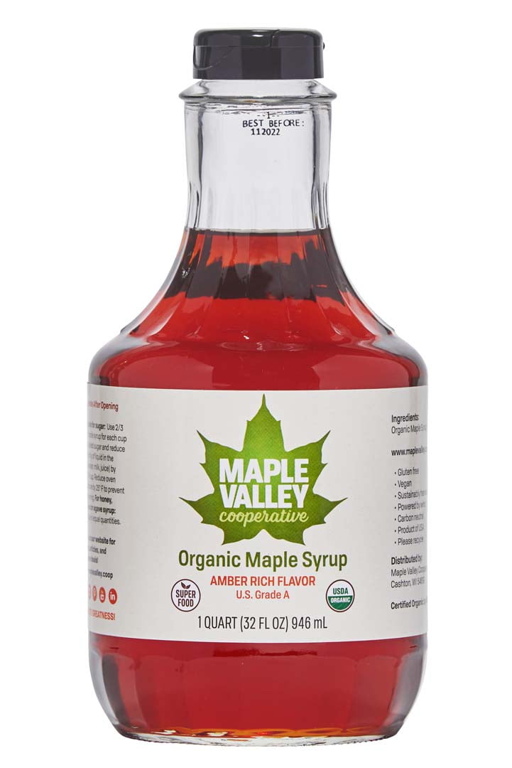 Maple Valley Cooperative Amber & Rich Organic Maple Syrup 32 fl. oz ...