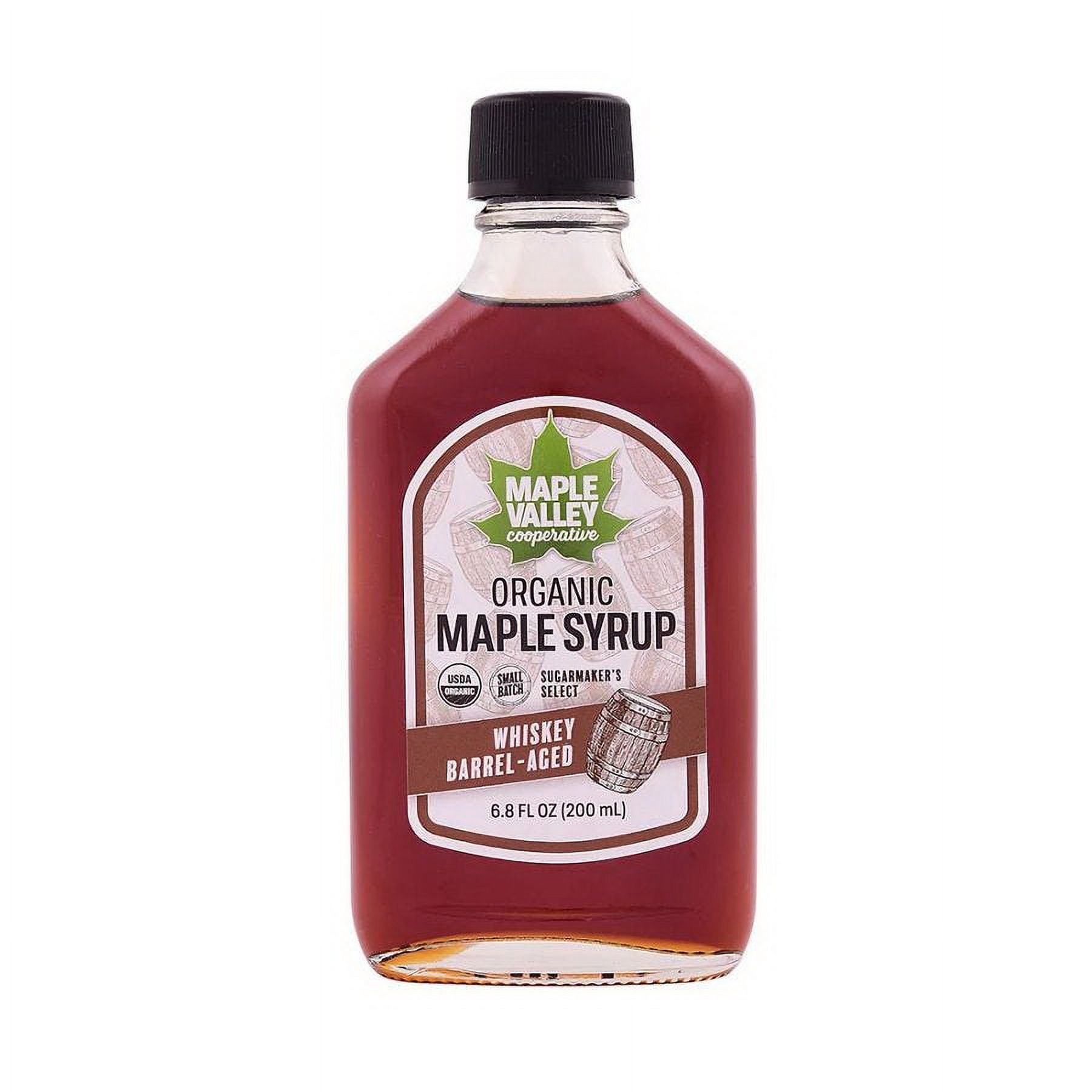 Maple Valley Cooperative Whiskey Barrel-Aged Organic Maple Syrup 6.8 fl ...