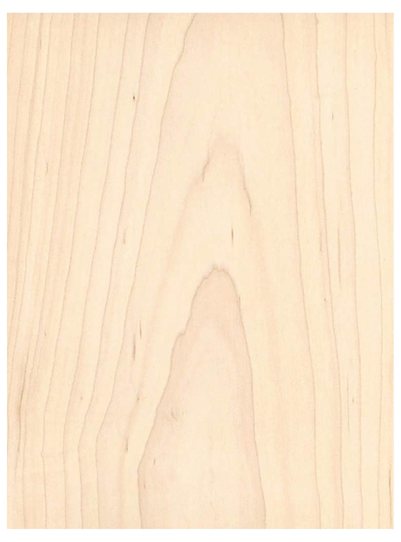 Maple White Veneer Plain Sliced Wood on Wood Backer 4' X 8' (" x 96 ...