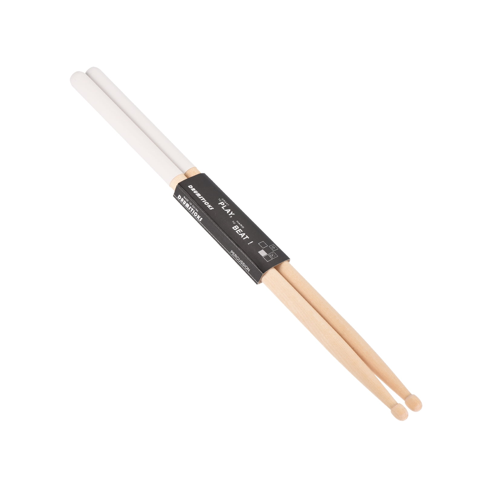 Maple Wood Drumstick 5A Anti Slip Handle Grips Drum Stick White for ...