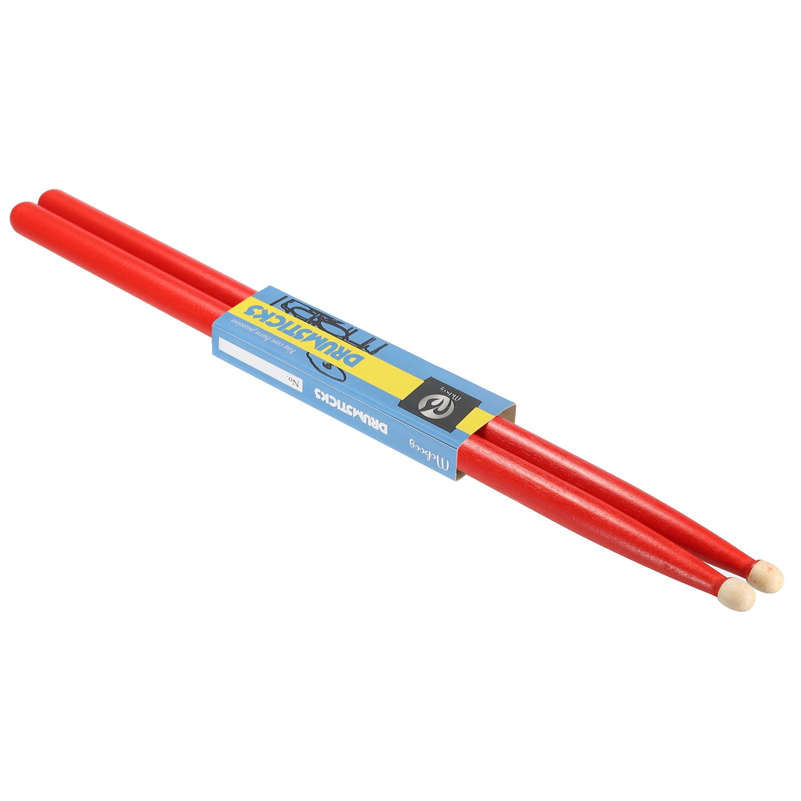 Maple Wood Drumstick Anti Slip Drum Stick 5A Red 2pcs for Drumming ...