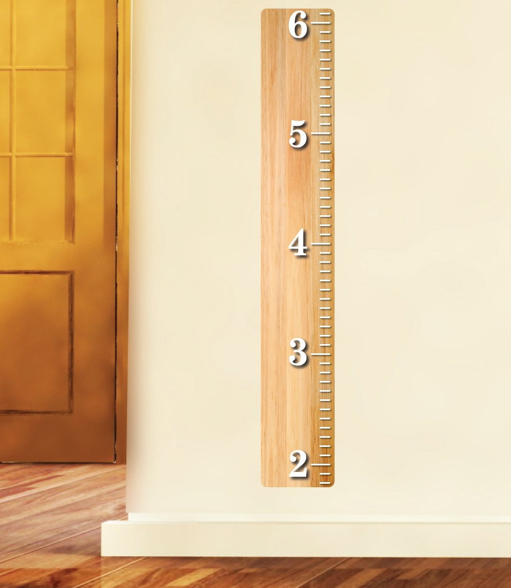 Maple Wooden Ruler Growth Chart, Wood Ruler Height Chart Wall Decal ... Maple Wooden Ruler Growth Chart, Wood Ruler Height Chart Wall Decal ...