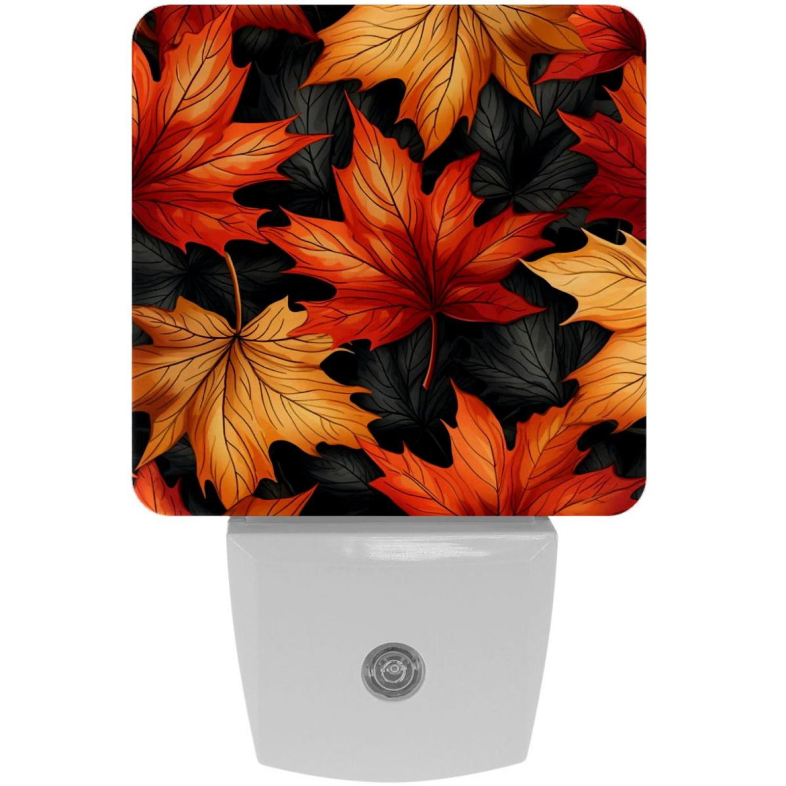 Maple leaf LED Square Night Lights for Bedroom and Living Room ...
