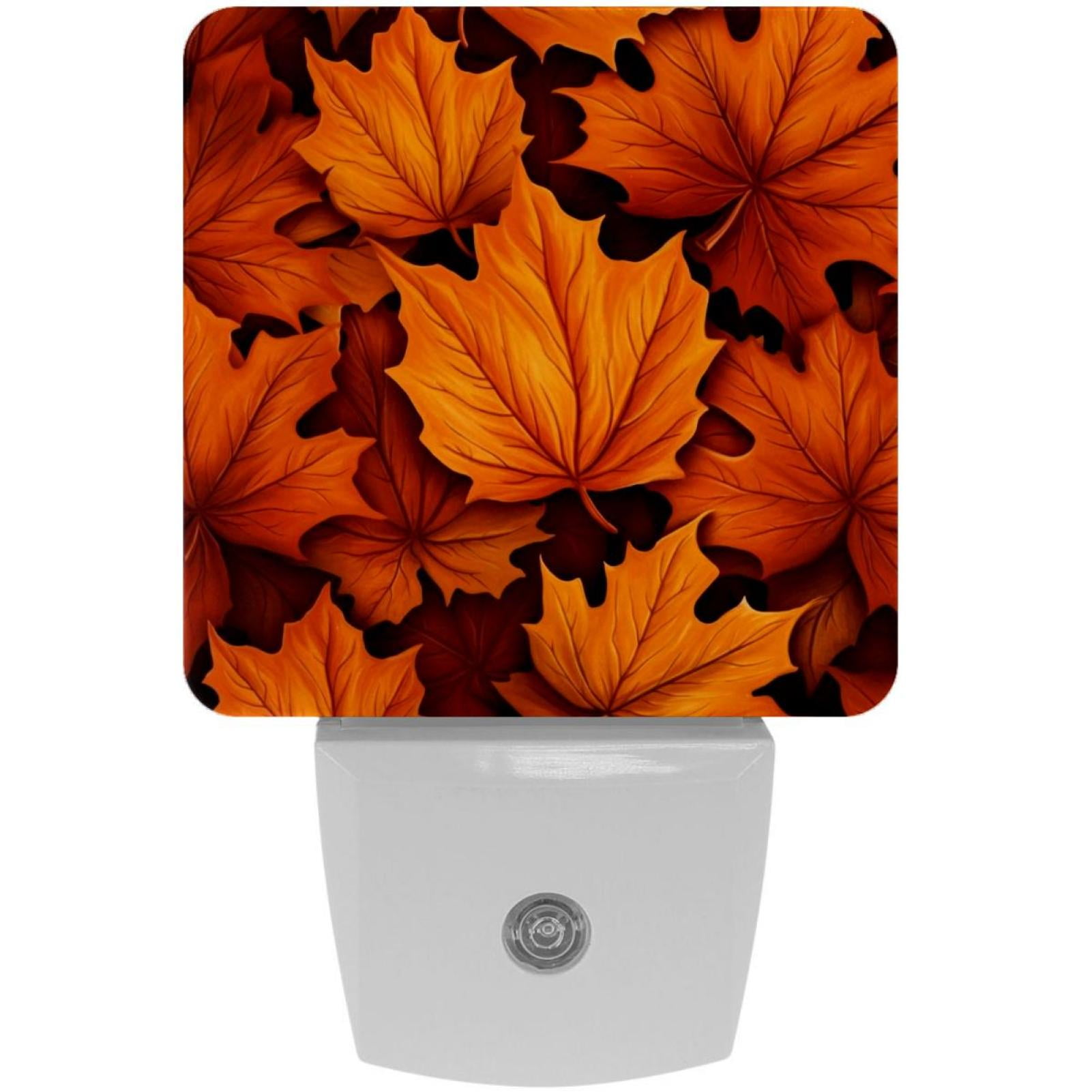 Maple leaf LED Square Night Lights for Bedroom and Living Room ...