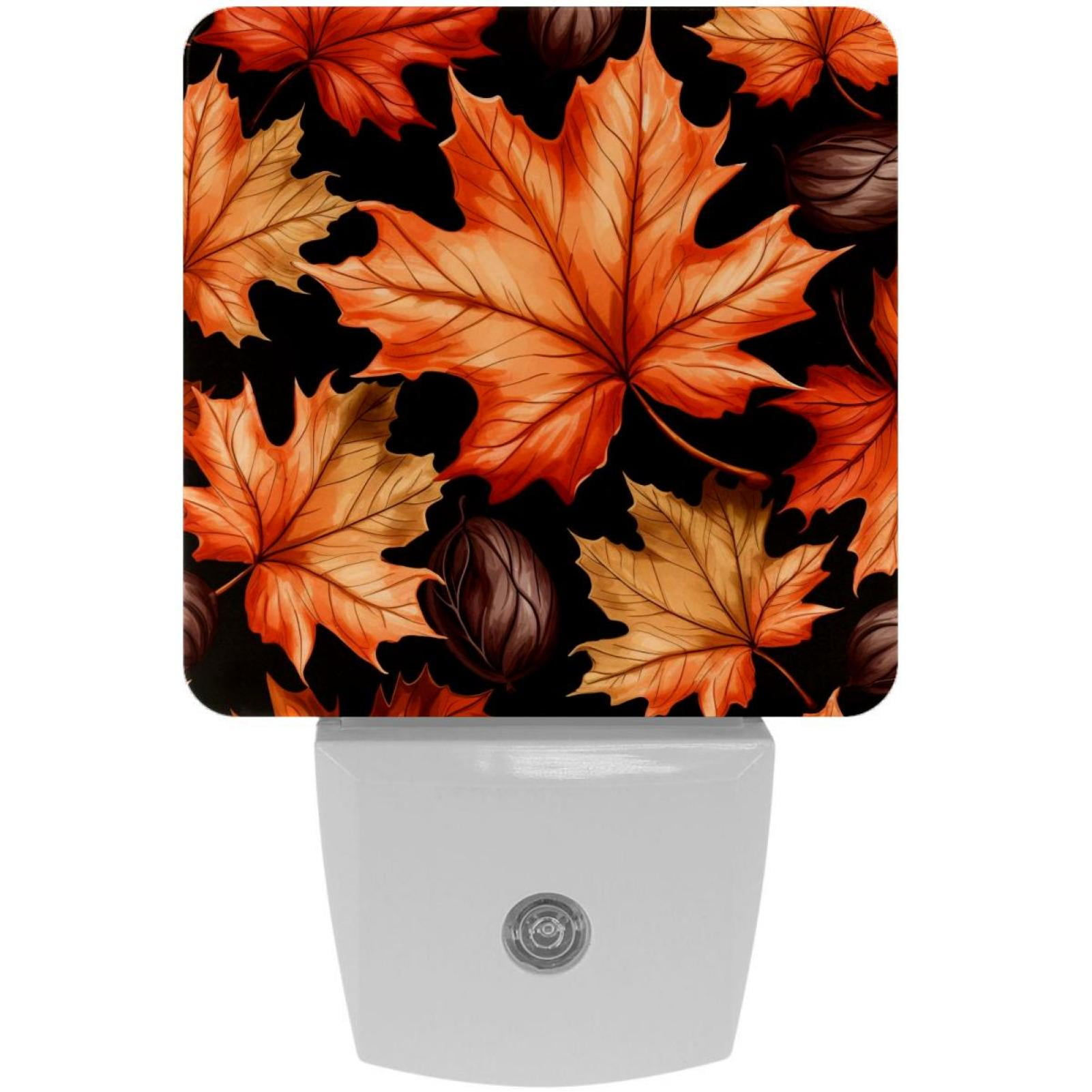 Maple leaf LED Square Night Lights - Energy Efficient Plug-in Wall Lamp ... Maple leaf LED Square Night Lights - Energy Efficient Plug-in Wall Lamp ...