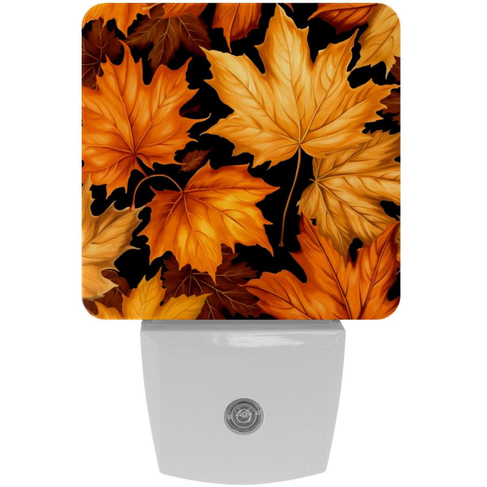 Maple leaf LED Square Night Lights - Modern and Energy Efficient Room ...