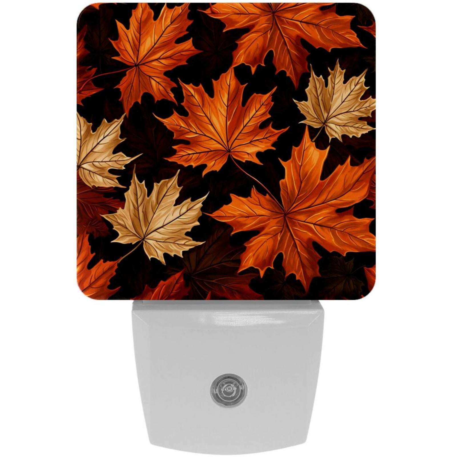 Maple leaf LED Square Night Lights - Small and Stylish Energy-Saving ...