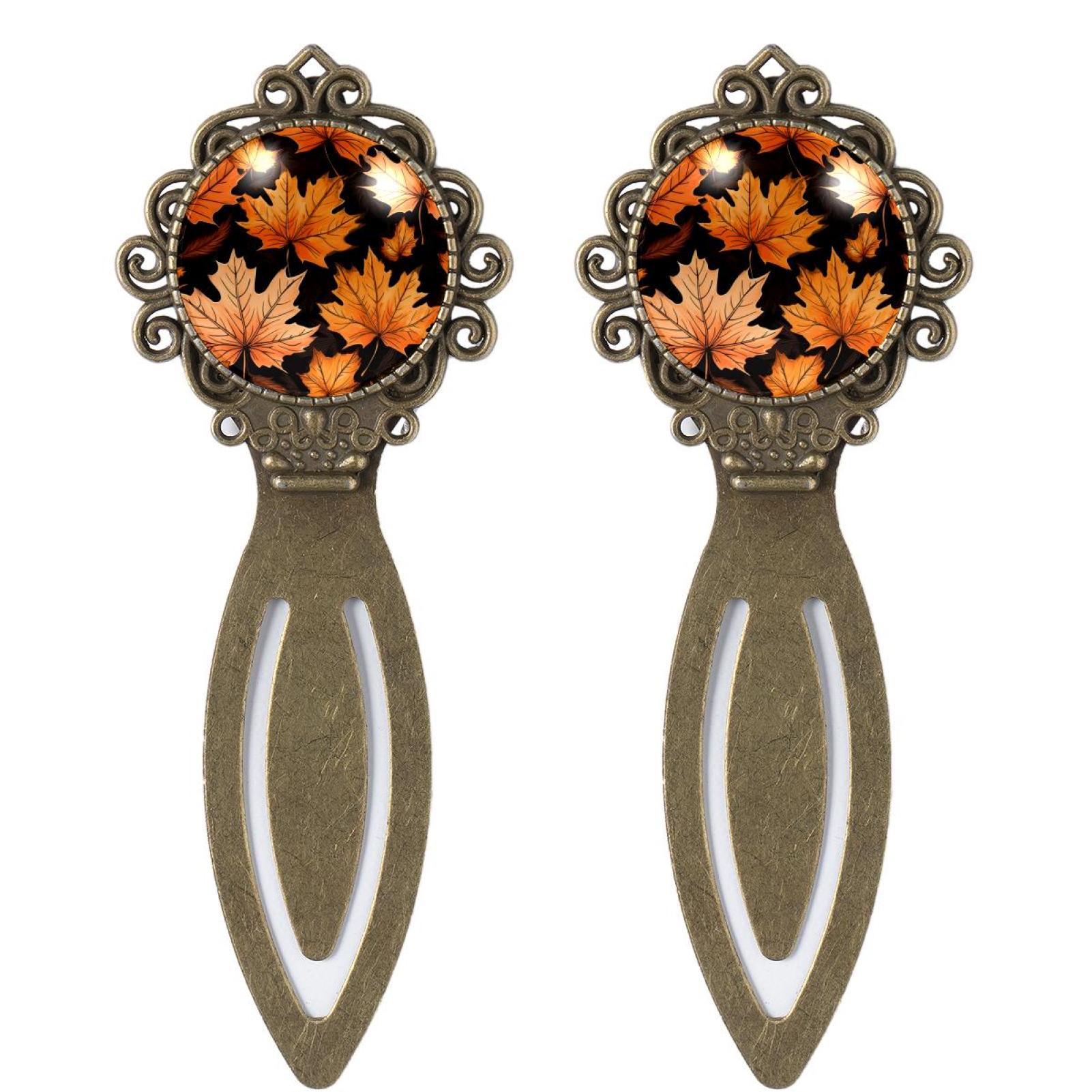 Maple leaf Vintage Copper-Colored Lace Bookmarks: Stunning Stainless ...