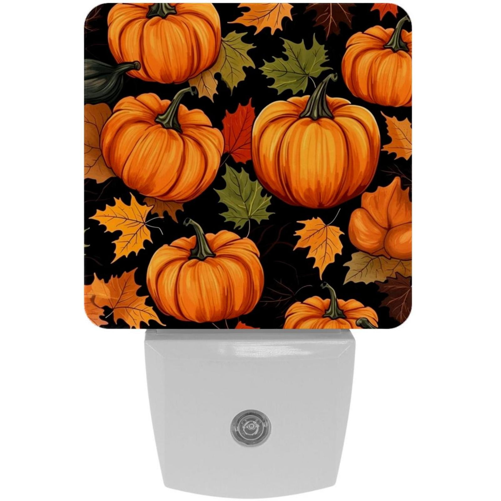Maple leaf pumpkin LED Square Night Lights - Elegant and Energy ...