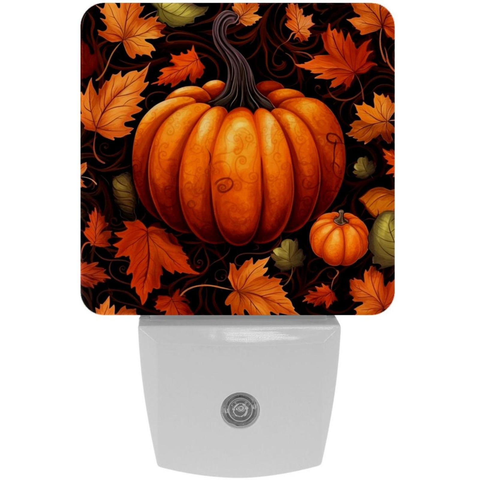 Maple leaf pumpkin LED Square Night Lights - Small and Stylish Energy ...